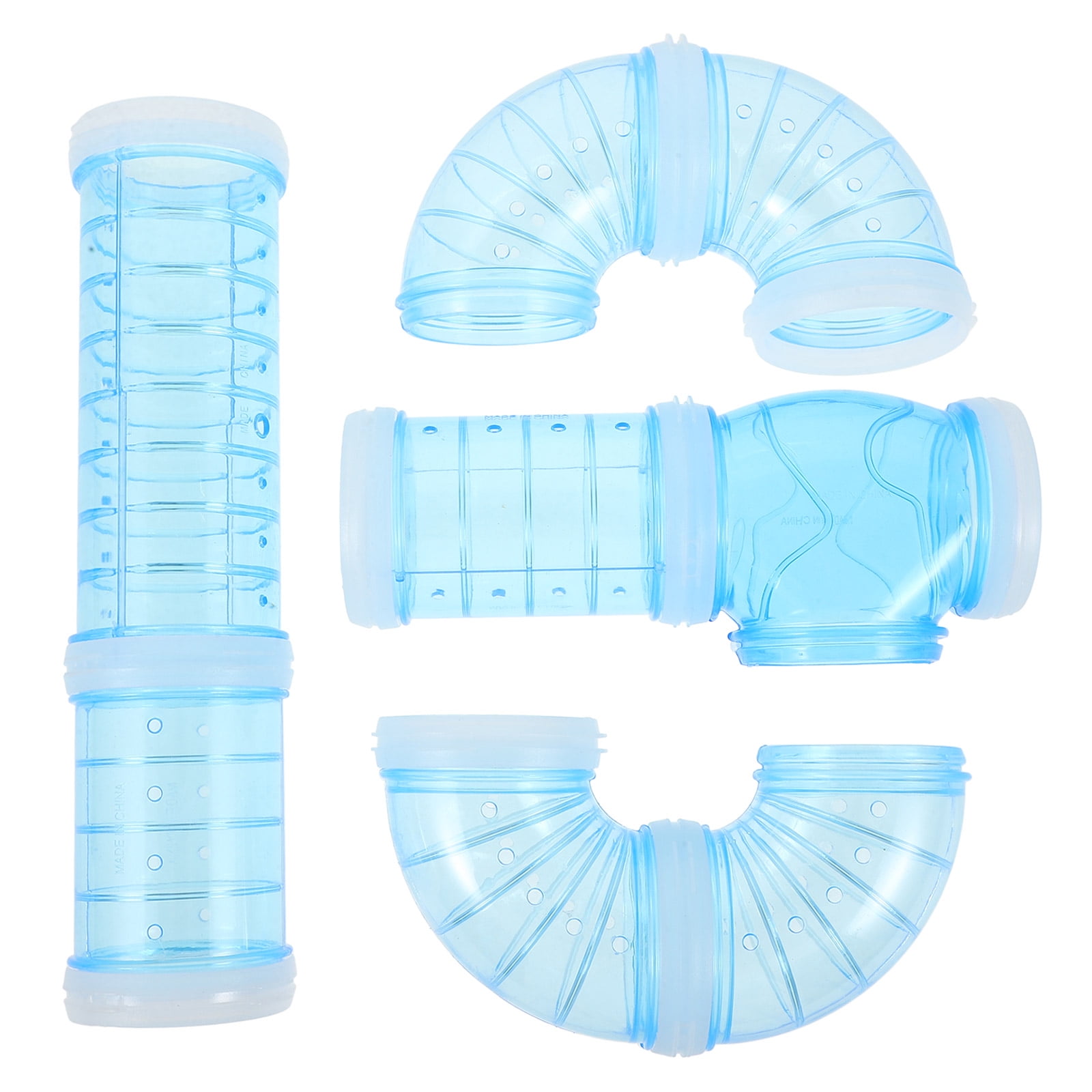 Spatiy 1 Set Plastic Hamster Tube Hamster Cage Maze Connector Hamster ...