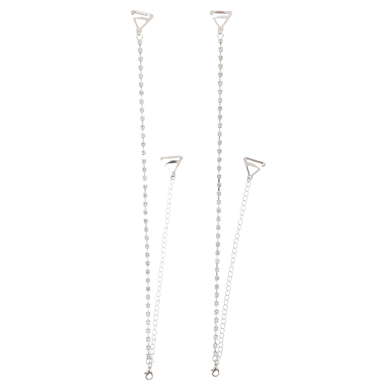 Spatiy 1 clear strap bras for pair of rhinestone straps single row ...