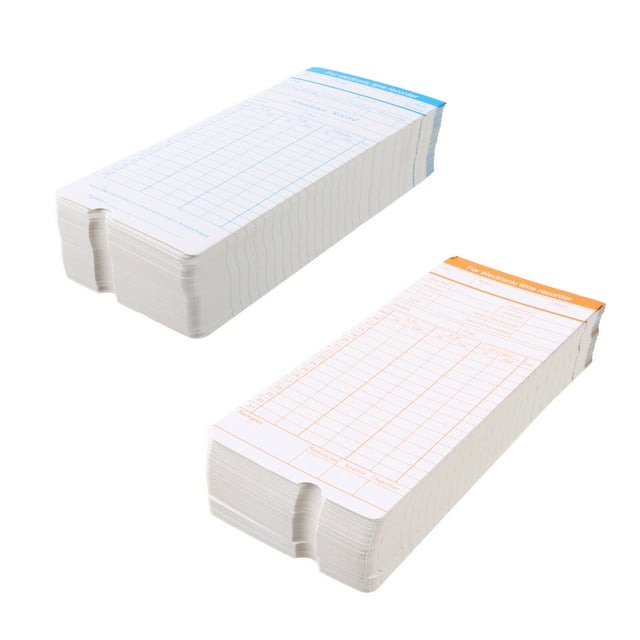 Spatiy 1 set of Monthly Clocking Cards Time Attendance Recording Cards ...