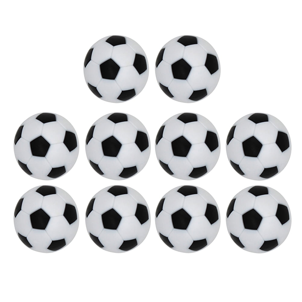 Spatiy 10PCS 32mm Table Foosball Resin Black White Soccer Football ...