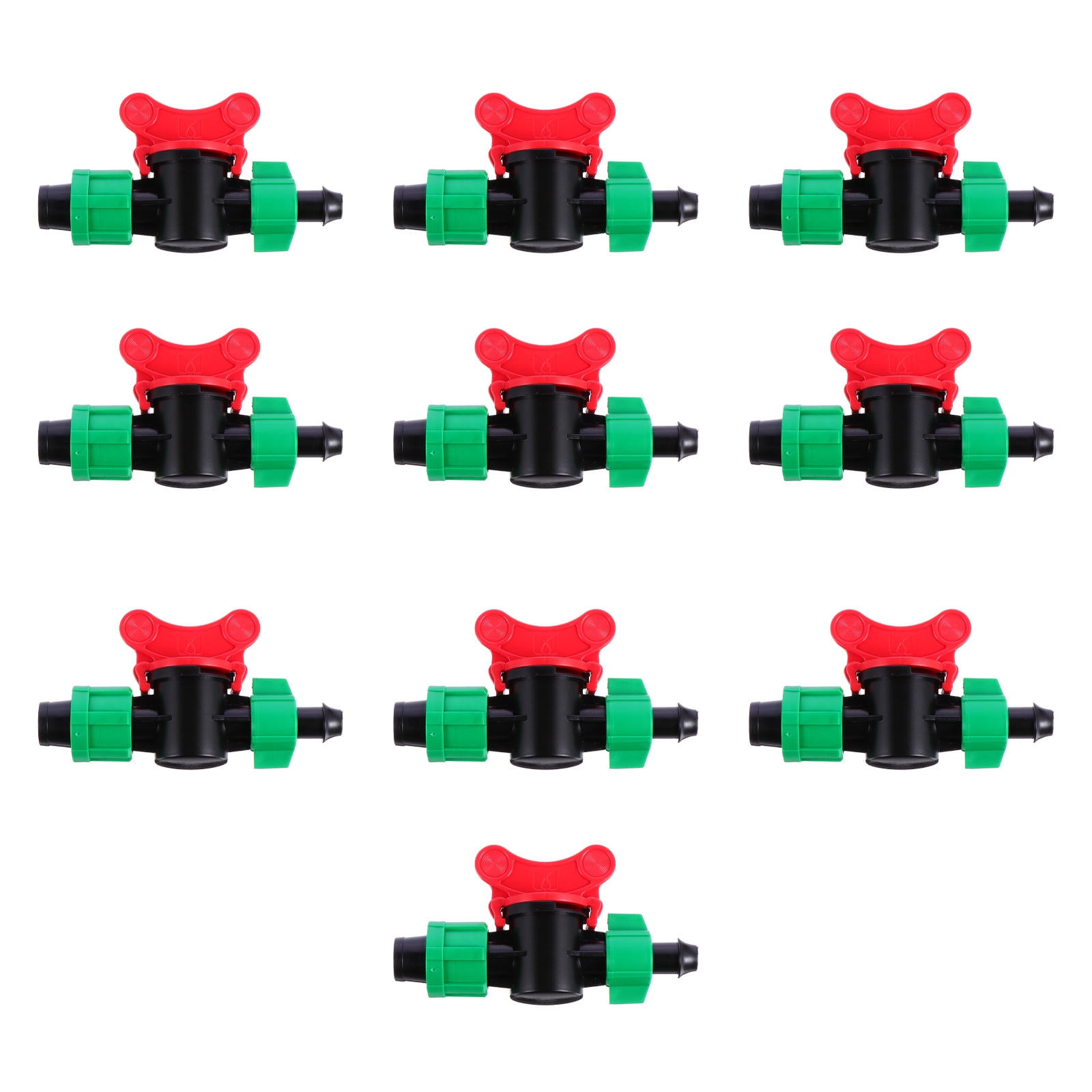 Spatiy 10pcs 16mm Drip Irrigation Shut Off Connector Barbed Locking ...