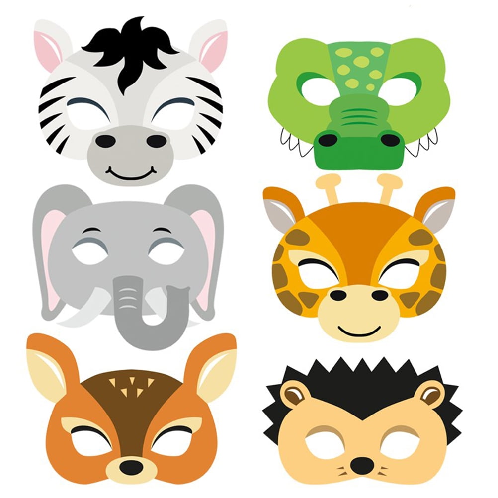 Spatiy 12 Piece Costume Party Favors, with 6 Different, for Zoo ...