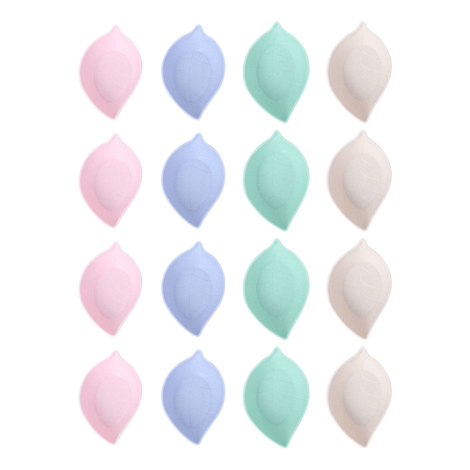 Spatiy 16pcs Leaf Shape Sauce Dish Seasoning Bowl Soy Sauce Dishes ...