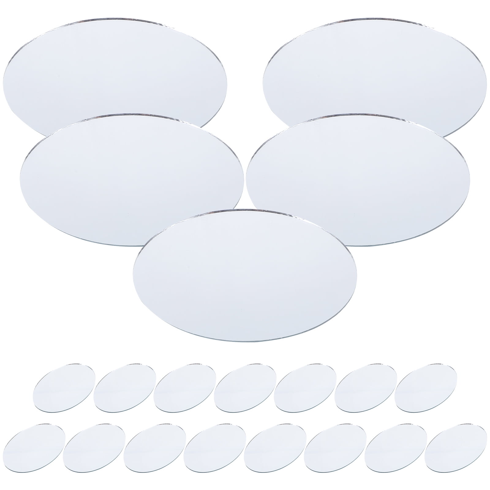 Spatiy 20 Oval Mirror Tiles DIY Geometric Mirror Tiles Pieces ...