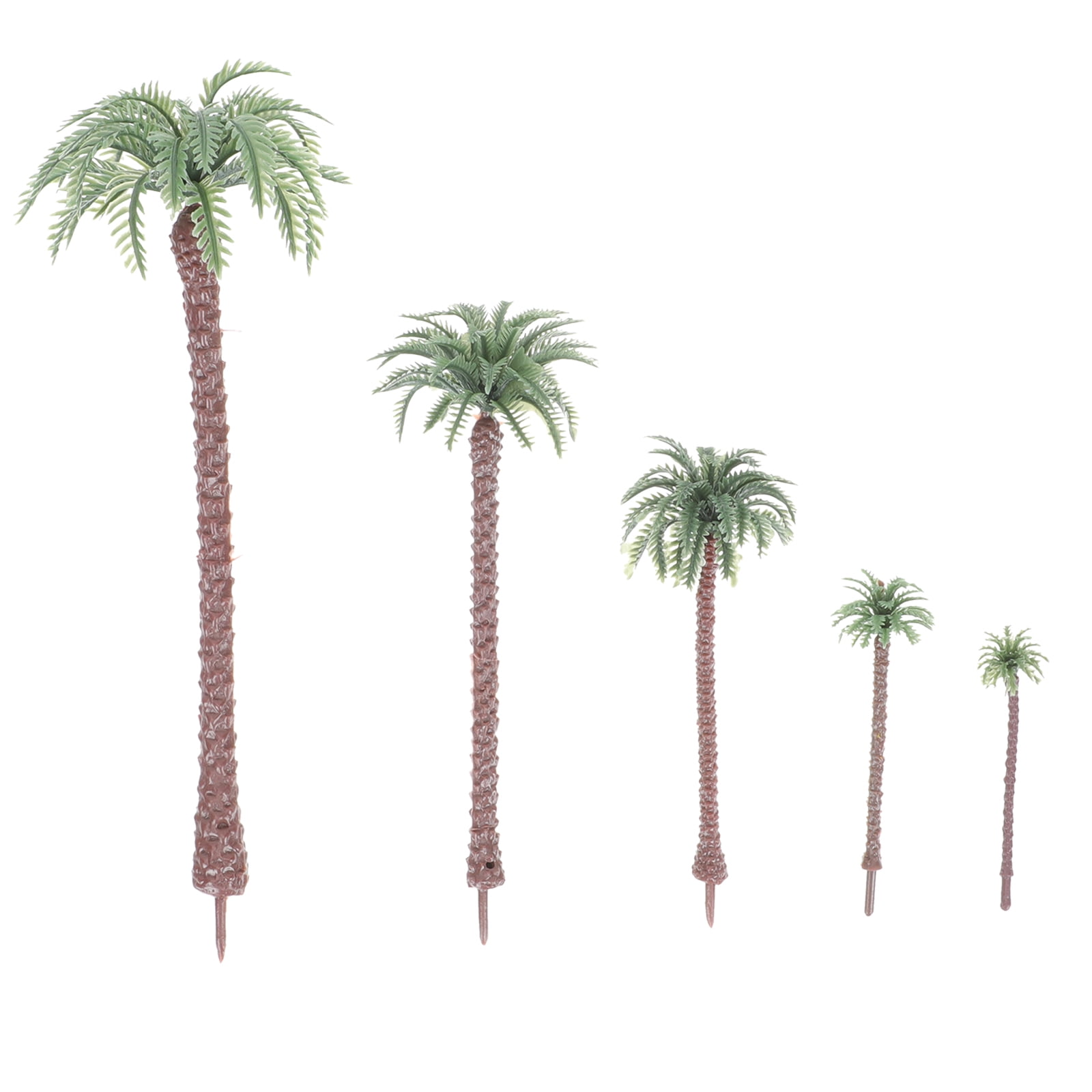 Spatiy 25pcs Plastic Coconuts Palm Trees Scenery Landscape Model Tree ...