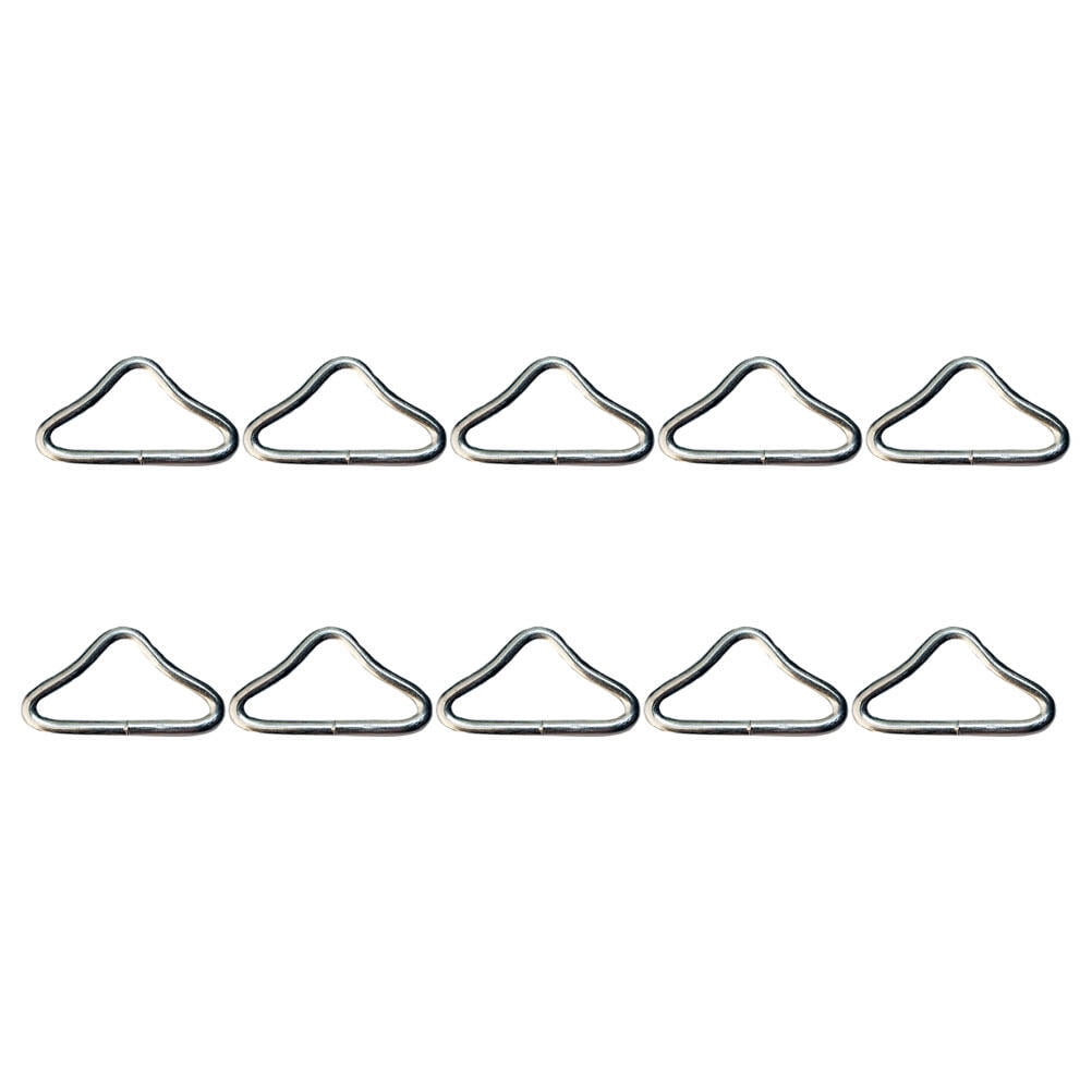 Spatiy 30 Pcs Trampoline Buckles Iron Triangle Ring Buckle Trampoline ...