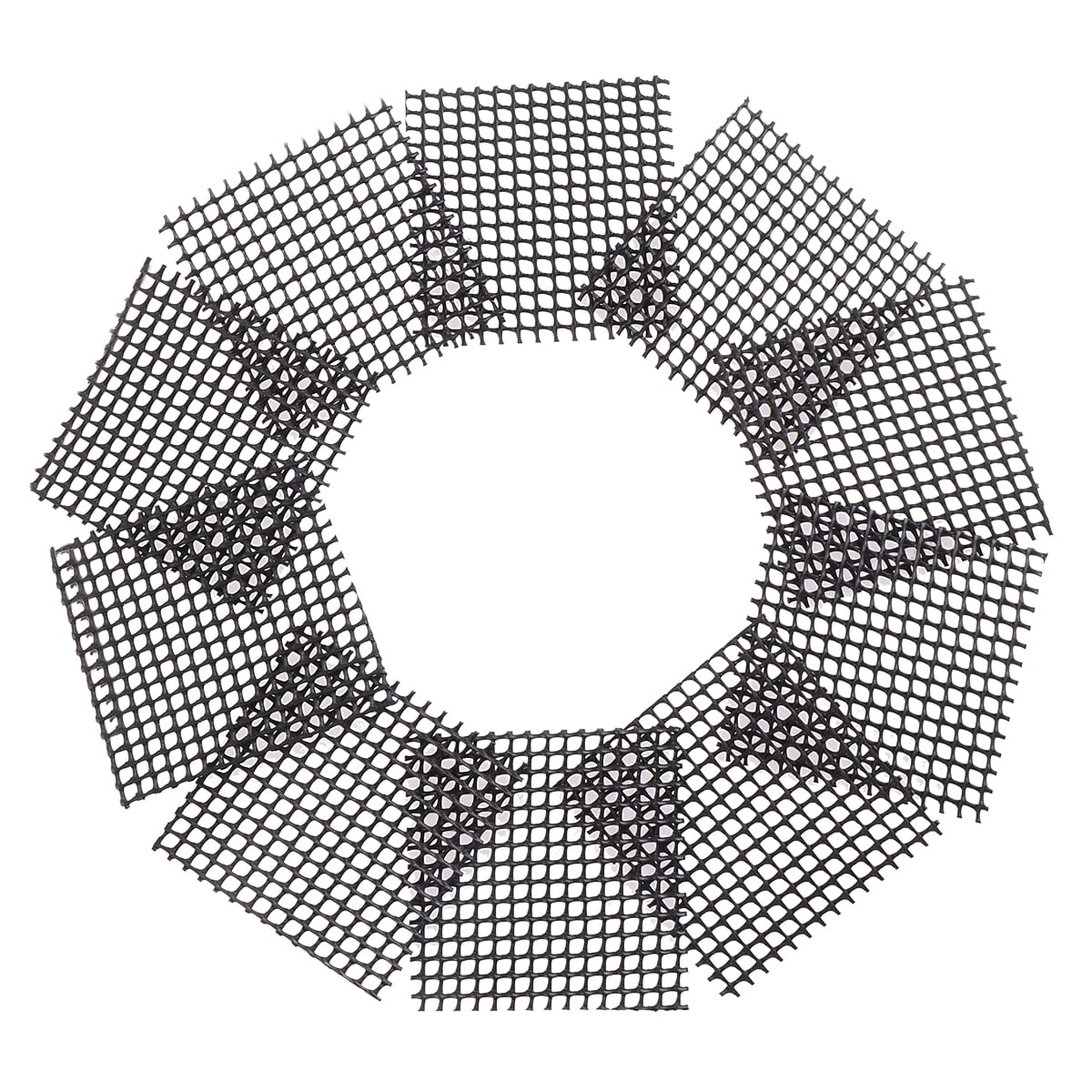 Spatiy 50Pcs Plastic Flower Pot Mesh Pad Bottom Grid Mat Prevent Soil ...