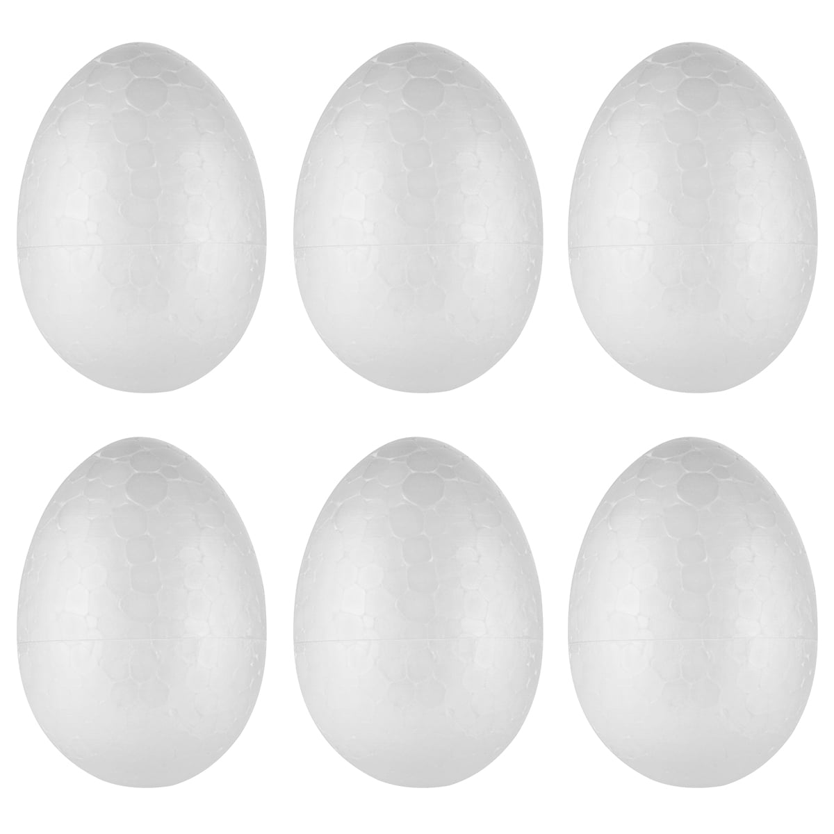 Spatiy 50pcs Eggs Polystyrene Egg Shapes Egg Ornaments 6cm - Walmart.com