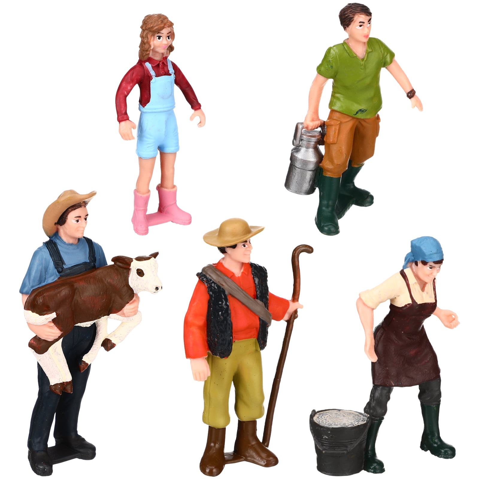 Spatiy 5PCS People Scale Model Premium Scale Figures Desktop Decoration ...