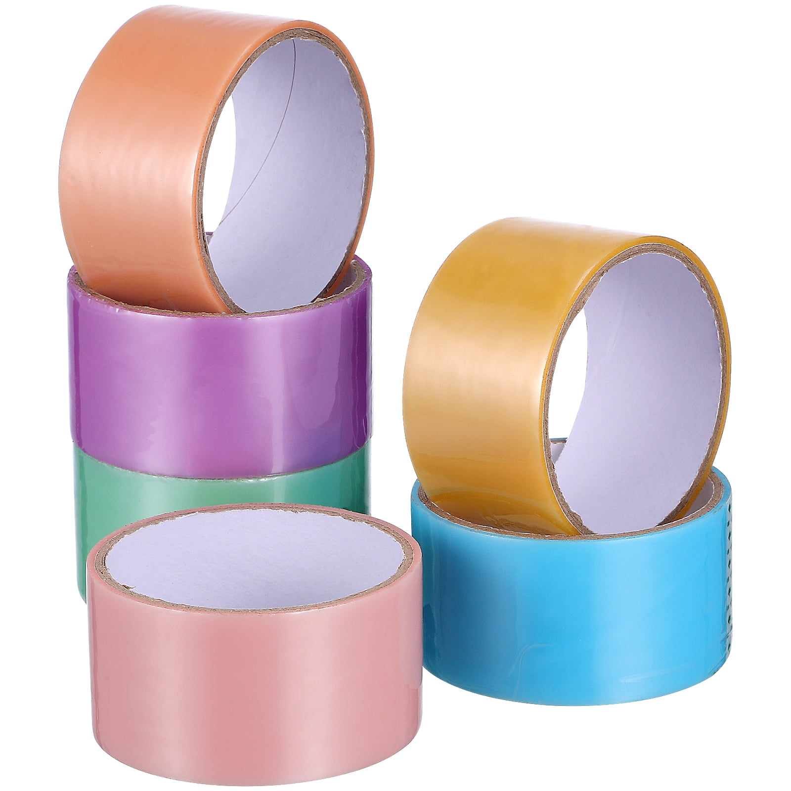Spatiy 6 Rolls of Adhesive Ball Tapes Bright Color Tapes Sticky Ball ...