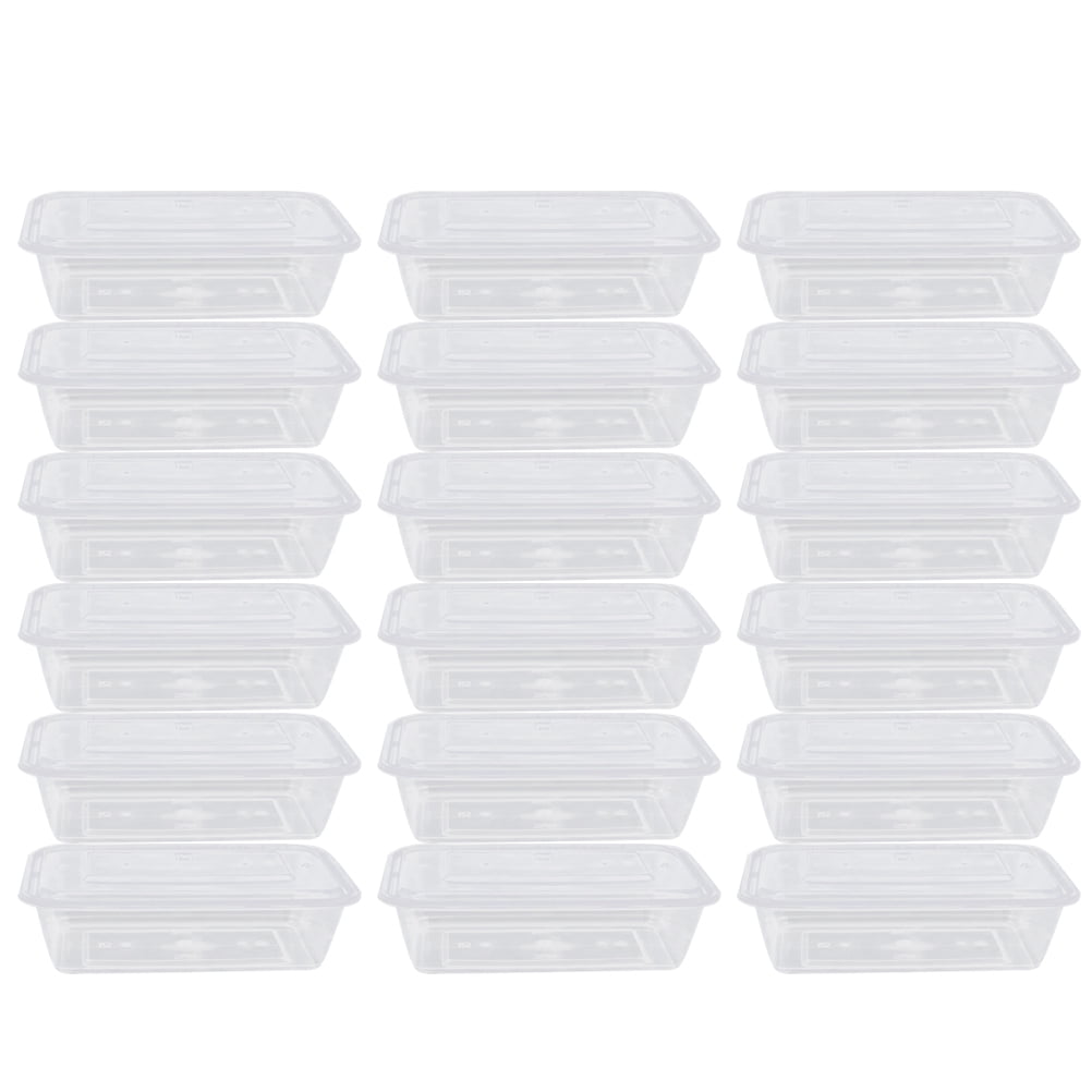 Spatiy Clear Meal Prep Containers with Lids Bento Lunch Boxes Storage ...