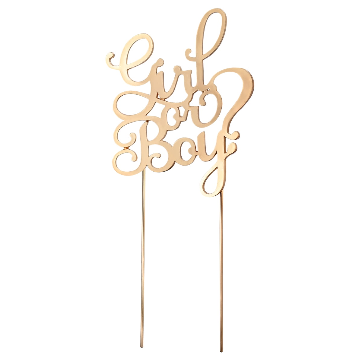 Spatiy Girl or Boy Cake Topper, Cake Shower Party Supplies - Walmart.com
