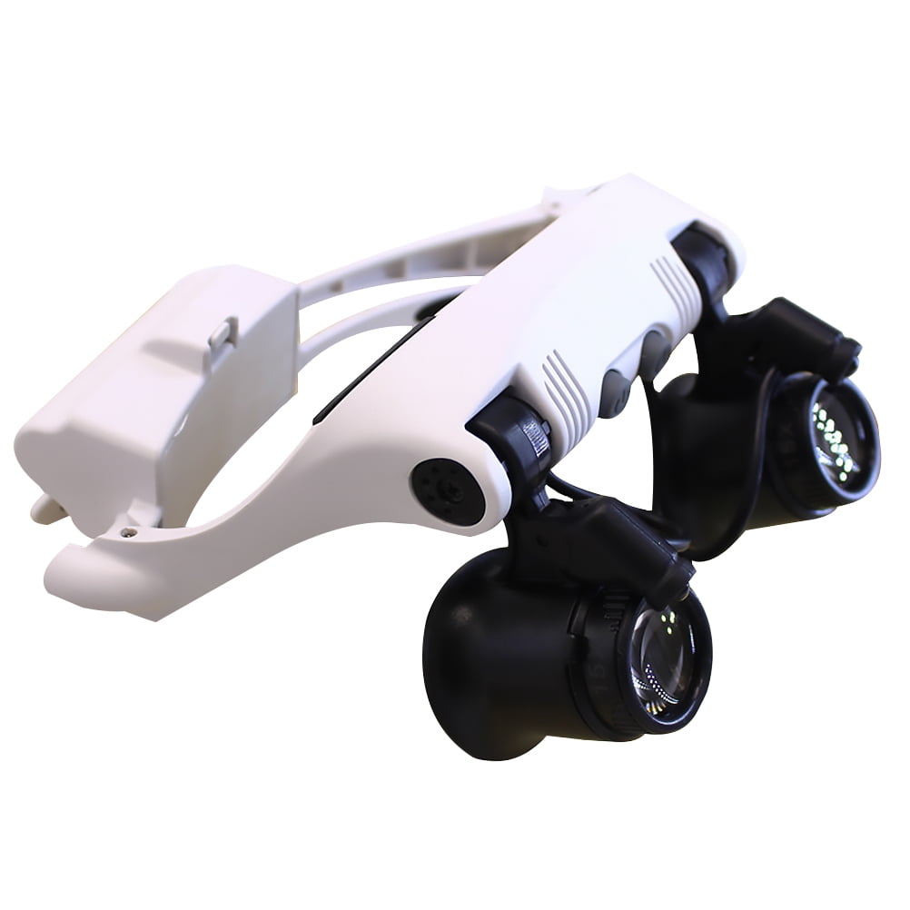 Spatiy - mounted Magnifying Glasses LED Headband Magnifier Hands- Free ...