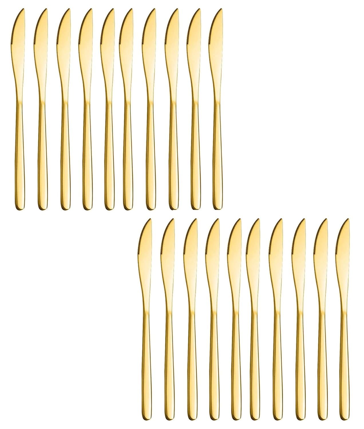 Spatlus Good Stainless Steel Dinner Knives Everyday Flatware Dinner ...