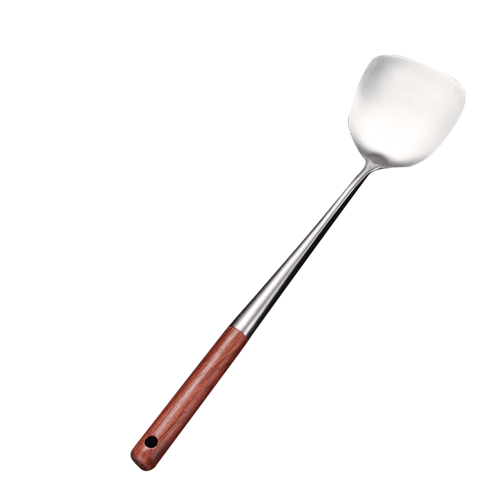 Spatula Home Stainless Steel Wok Wooden Cooking Utensils Tool Chinese ...