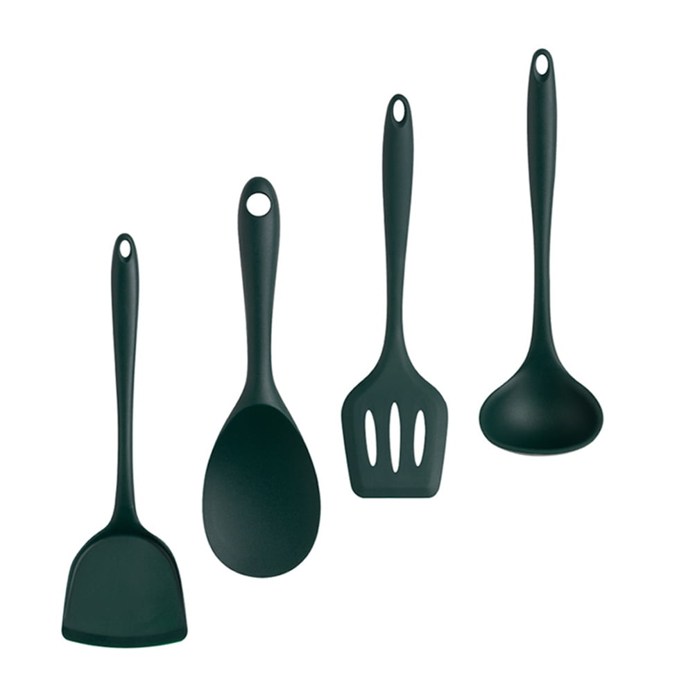 Spatula Kitchen Utensils Set Flipper Mixing Silica Gel Soup Spoons ...