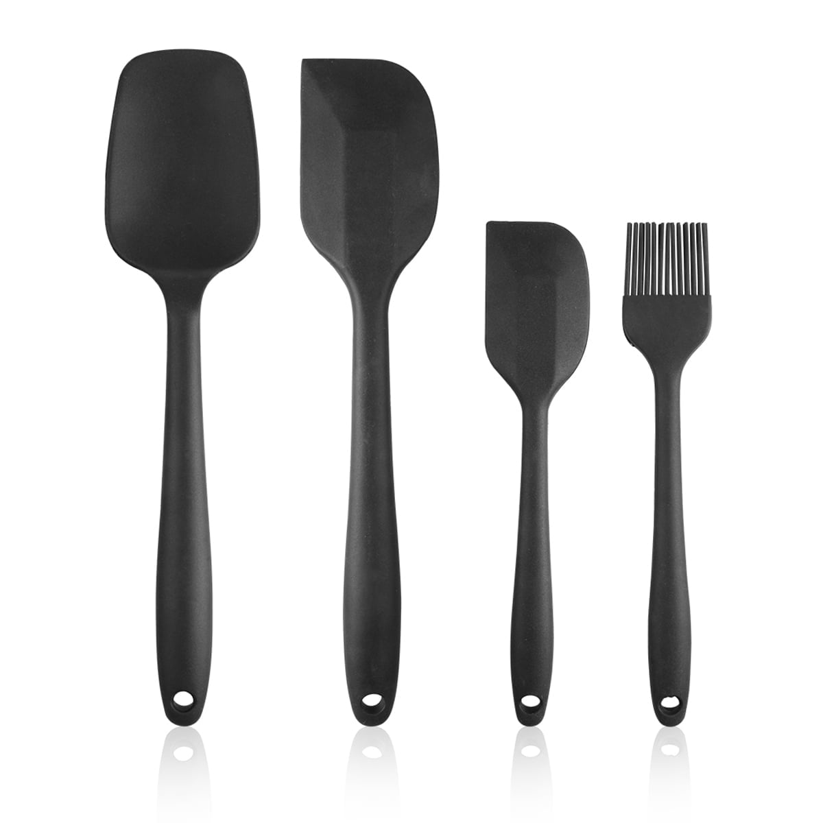 Spatulas Silicone Heat Resistant Spatula Set Rubber Spatula Set W ...