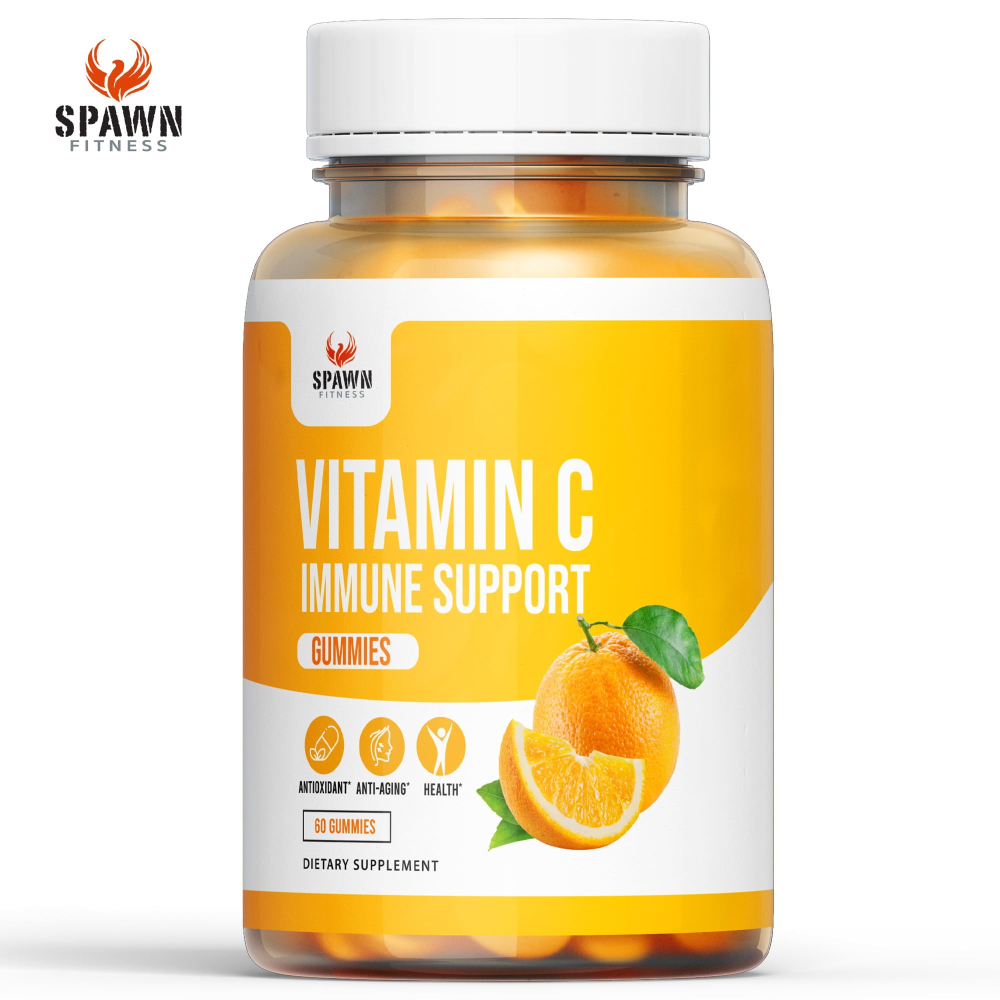Spawn Fitness Vitamin C Gummies Immune Support Vitamins Supplement for ...