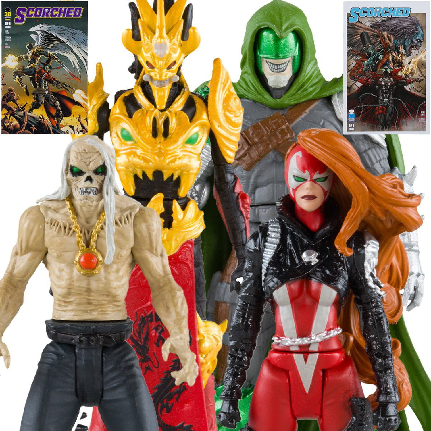 Spawn Page Punchers W2 3-Inch Figure 2-Pk & Comic Case of 6 - Walmart.com