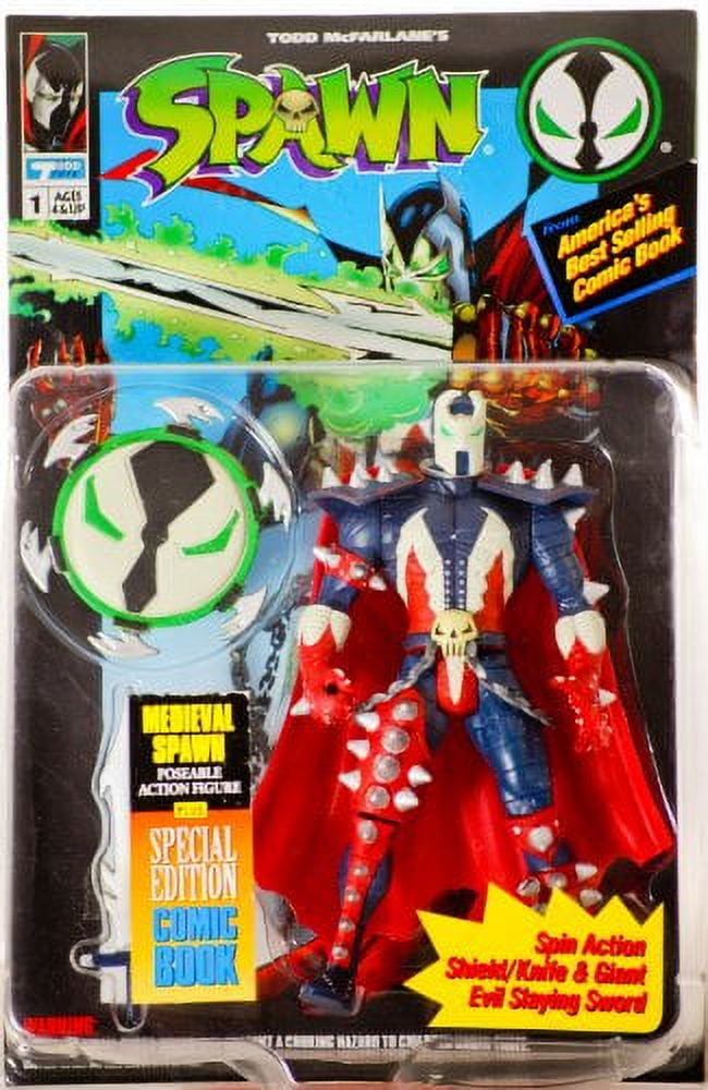 McFarlane Toys Spawn series 1 Medieval Spawn Action Figure w/ comic ...