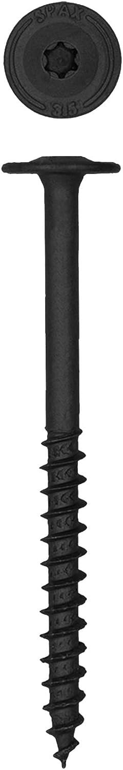 Spax 3581820700900 1/4 x 3-1/2" T-Star Drive Washer Head Black HCR ...