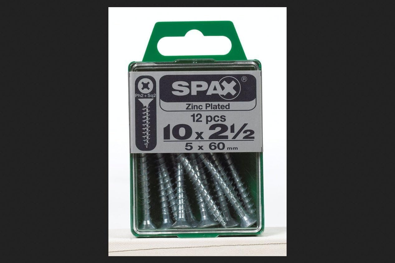 Spax Multi-Material Screw 2-1/2 " Zinc Phillips/Square Multiple ...