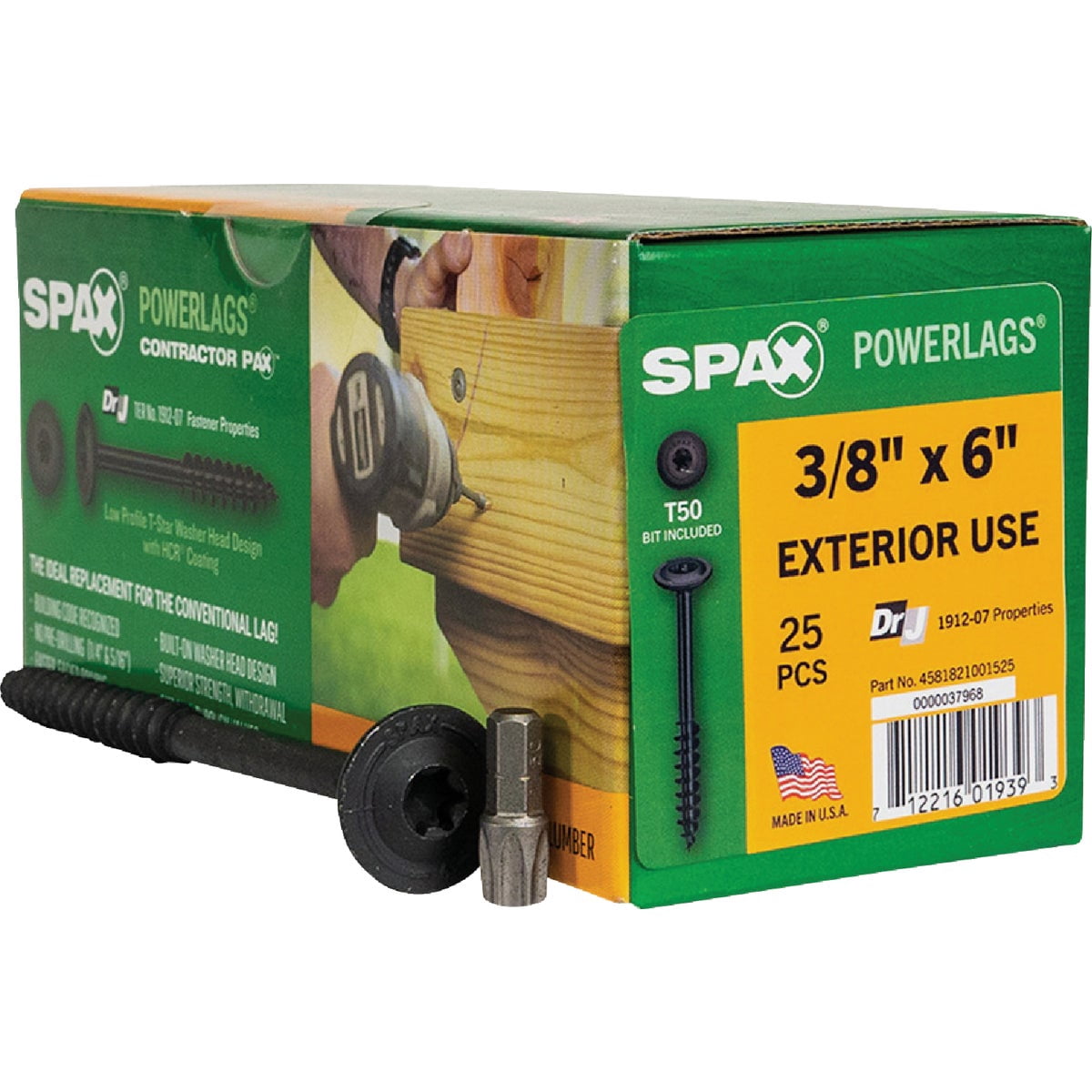 SPAX PowerLags Washer Head Exterior Lag Screw - Rust Resistant - Pack ...