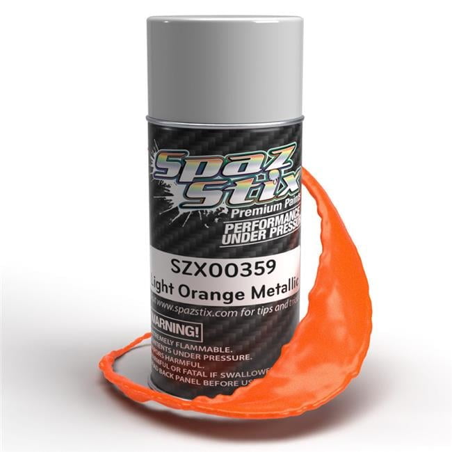 Spaz Stix 00350 Light Orange Metallic Airbrush Ready Paint 2oz Bottle ...
