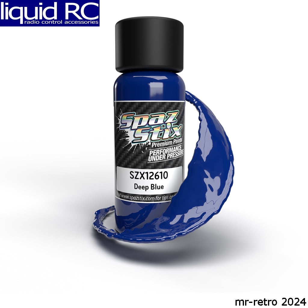 Spaz Stix 12610 Deep Blue Airbrush Ready Paint 2oz Bottle - Walmart.com