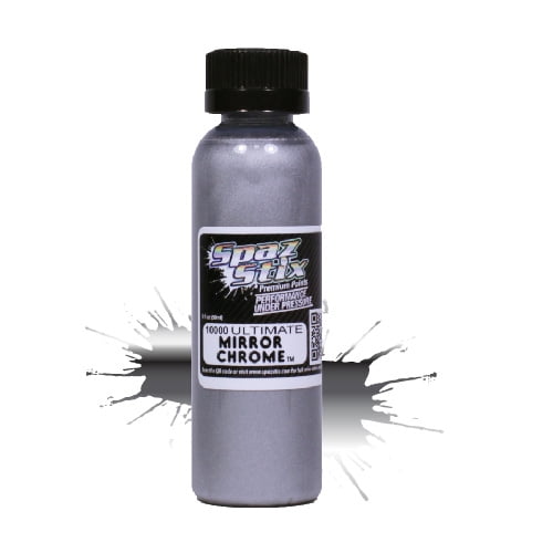 Spaz Stix Ultimate Mirror Chrome Airbrush Paint 2Oz for Plastic Model ...