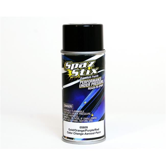 Spaz Stix 3.5 oz Color Changing Paint - Gold, Orange, Purple, Red ...