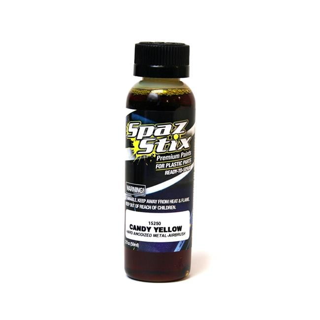 Spaz Stix 15250 Candy Yellow Airbrush Ready Paint 2oz Bottle - Walmart.com