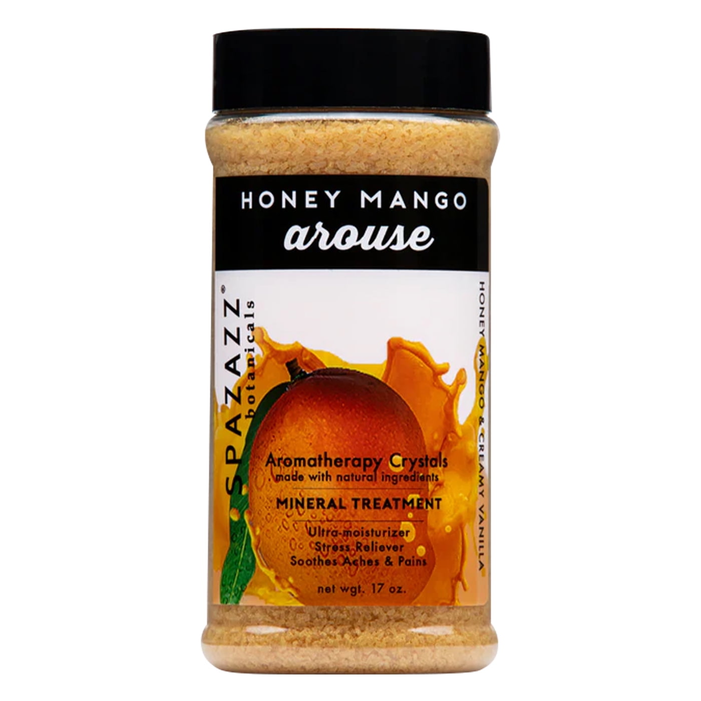 Spazazz Hot Tub Aromatherapy Honey Mango Spa and Bath Crystals, 17 oz ...