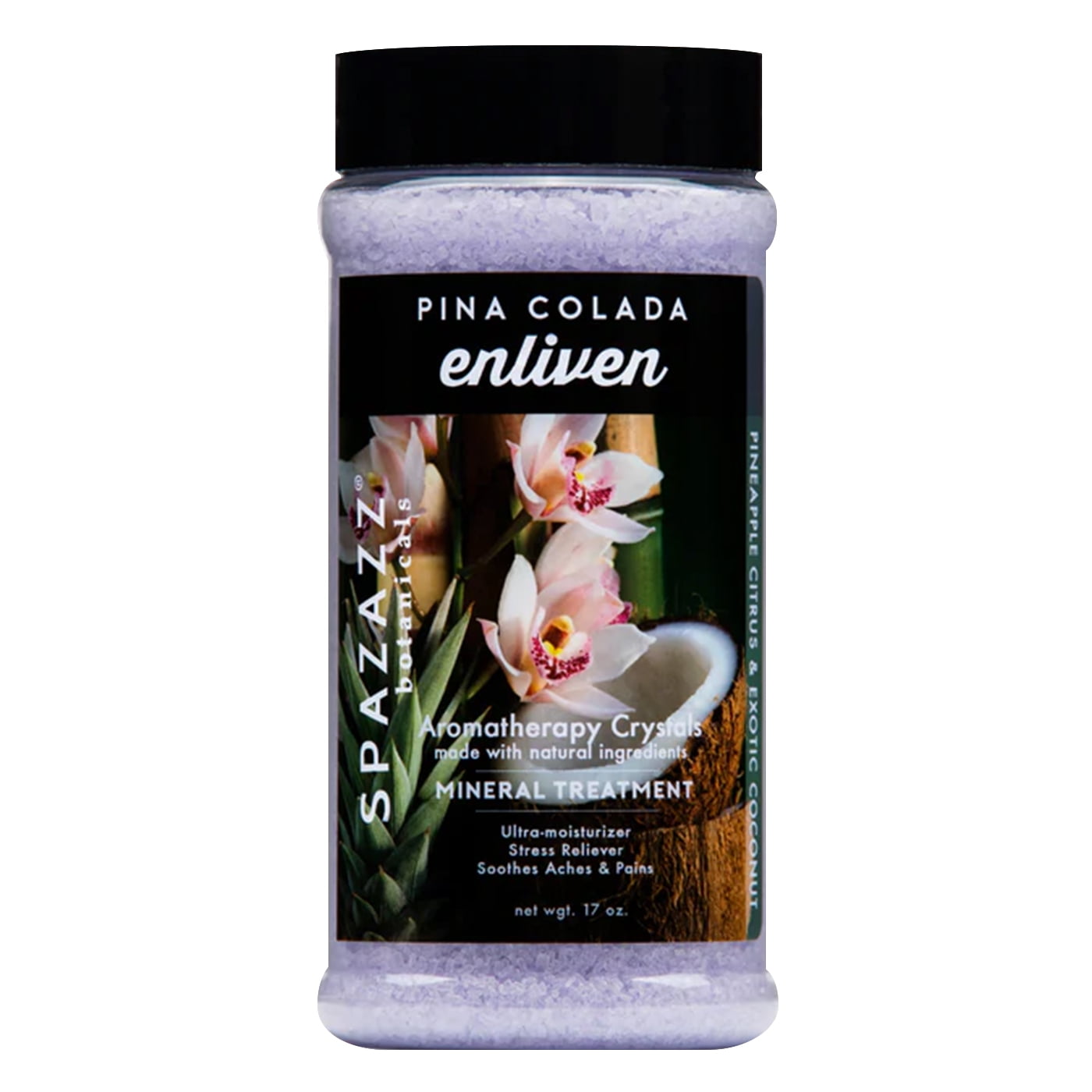 Spazazz Hot Tub Aromatherapy Pina Colada Enliven 17 oz Jar. Crystals ...