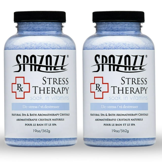 Spazazz Stress Therapy Natural Spa & Bath Salt Aromatherapy Crystals- 2 ...