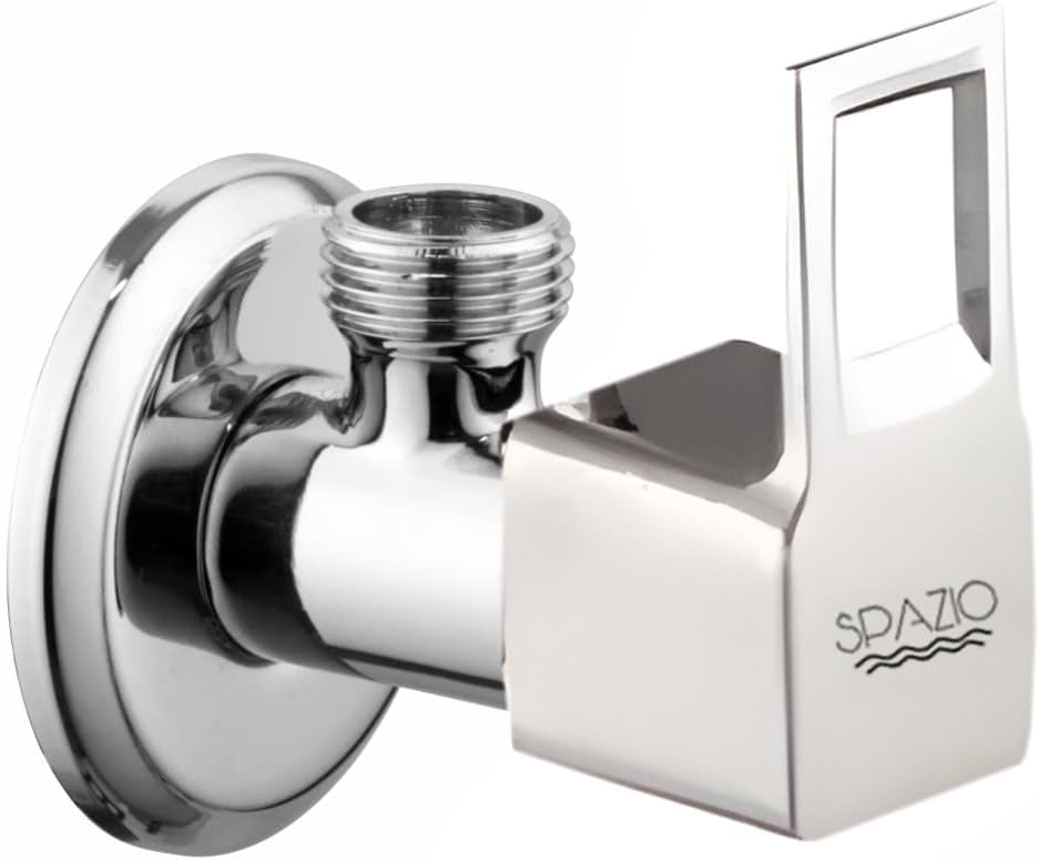 Spazio Brass Slim Series Angle CockAngle Valve Pack of 1 Bathroom ...