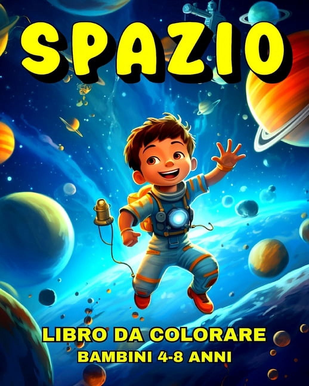 Spazio Libro Da Colorare Per Bambini 4 8 Anni Disegni Spaziali Da