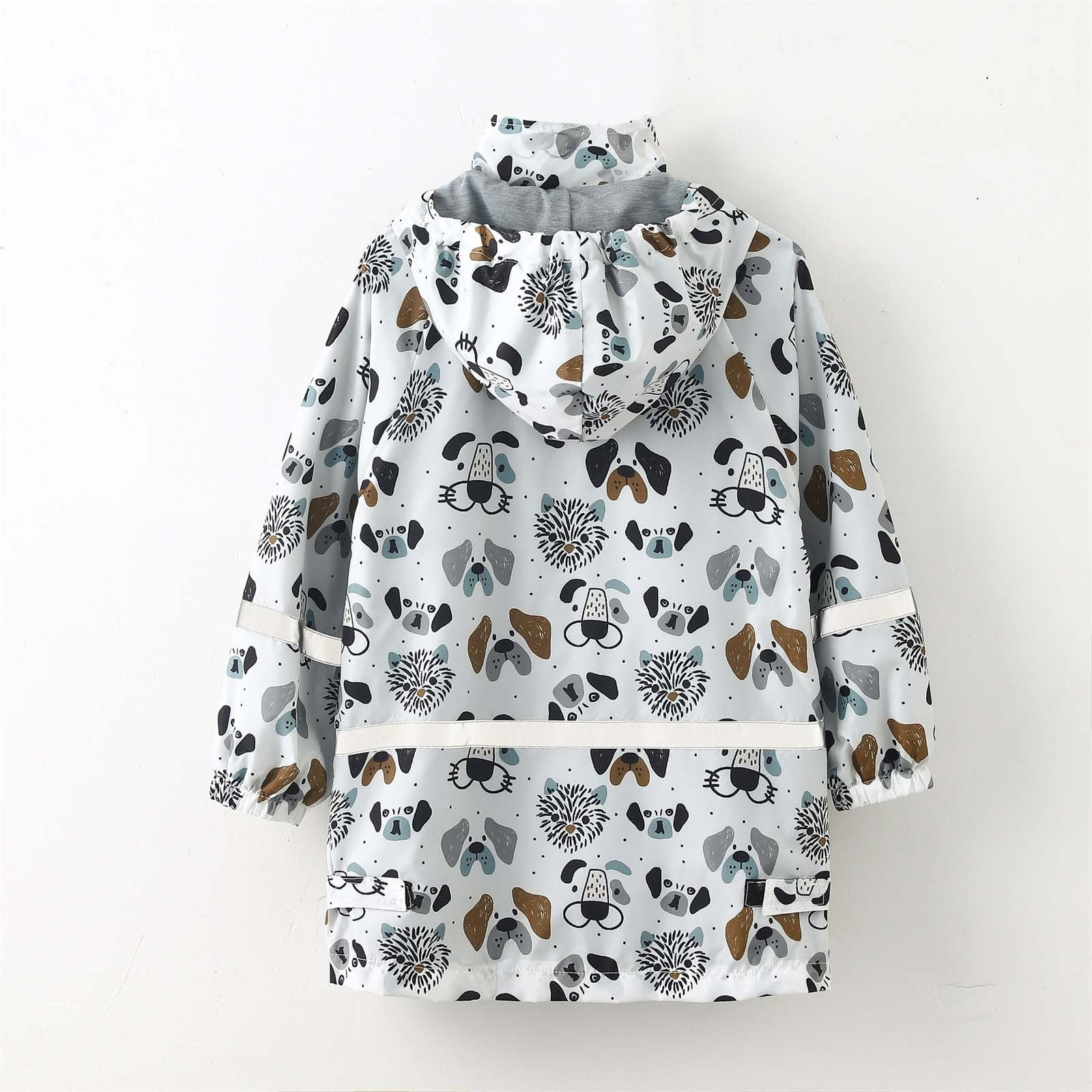 Spazoro Girls Rain Jacket, Cotton Lined Waterproof Hooded Lightweight ...
