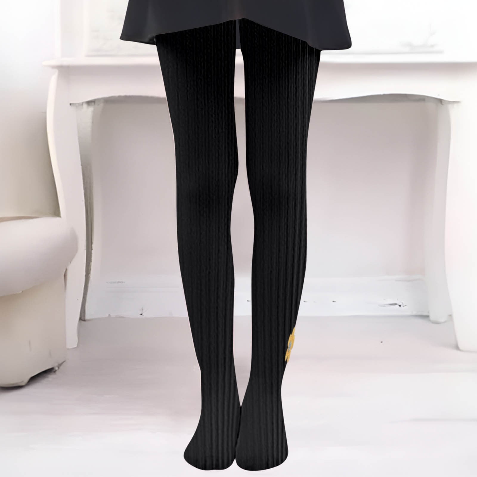 Spazoro Little Girls Pantyhose, Cotton Warm Tights Dance Botton Solid ...