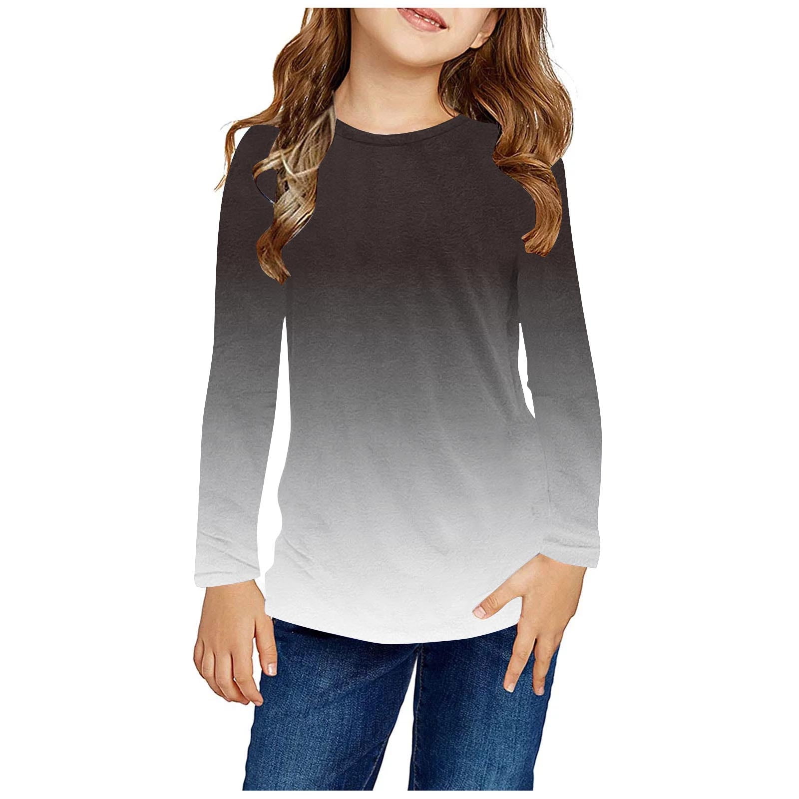 Spazoro Teen Girls T Shirts, Crewneck Casual Tee Spring Fall Tops ...