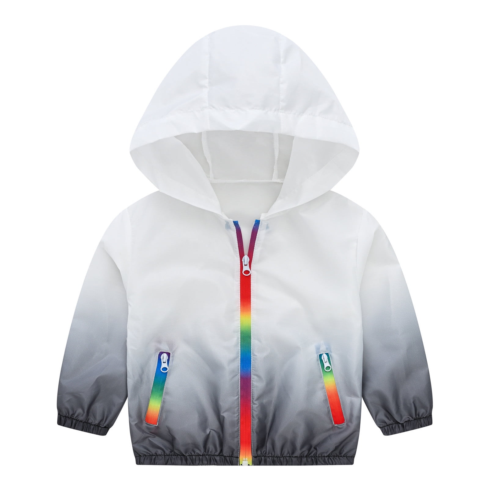 Spazoro Toddler Boys Jacket, Lightweight Gradual Color Changing Hooded ...