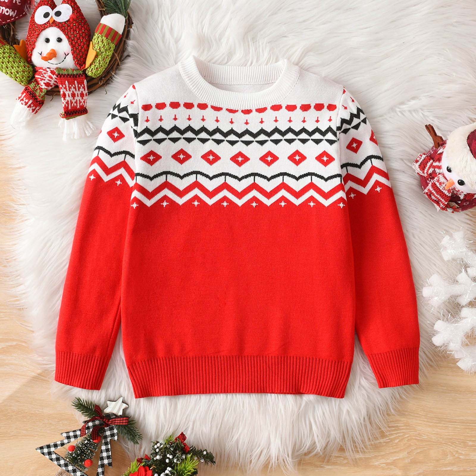 Spazoro Toddler Boys Sweaters, Fall Winter Long Sleeve Crew Neck Cotton ...