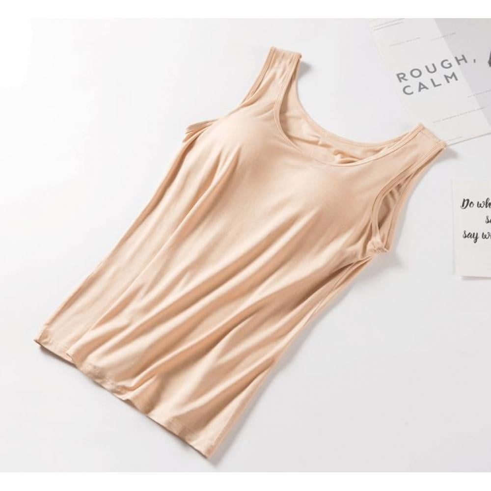 Spdoo Classic Tank Tops With Shelf Bra For Women Stretch Tanks Wide ...
