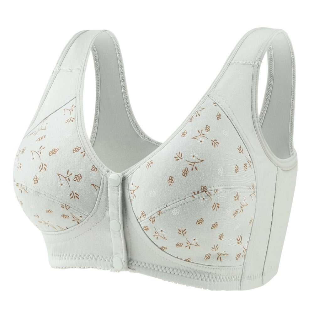 Spdoo Plus Size Front Closure Bra, Perfect Wireless Cotton Sleep Bras ...
