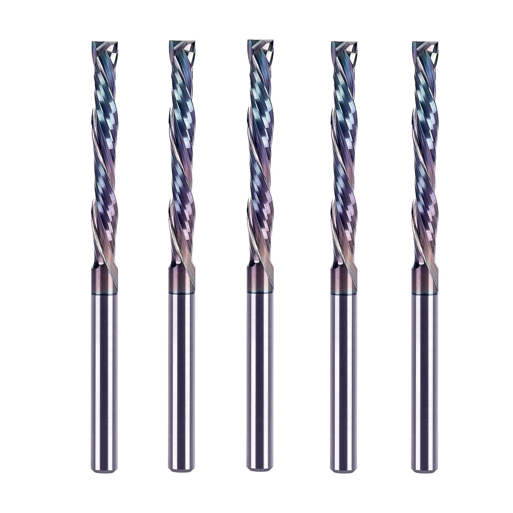 SpeTool 5PCS Compression Spiral Router Bits 1/8 Shank with Tac Extreme ...