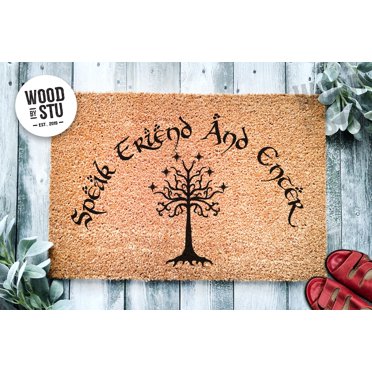 Alohomora Geek Chic Magical Fantasy Nerdy Premium Coir Doormat ...