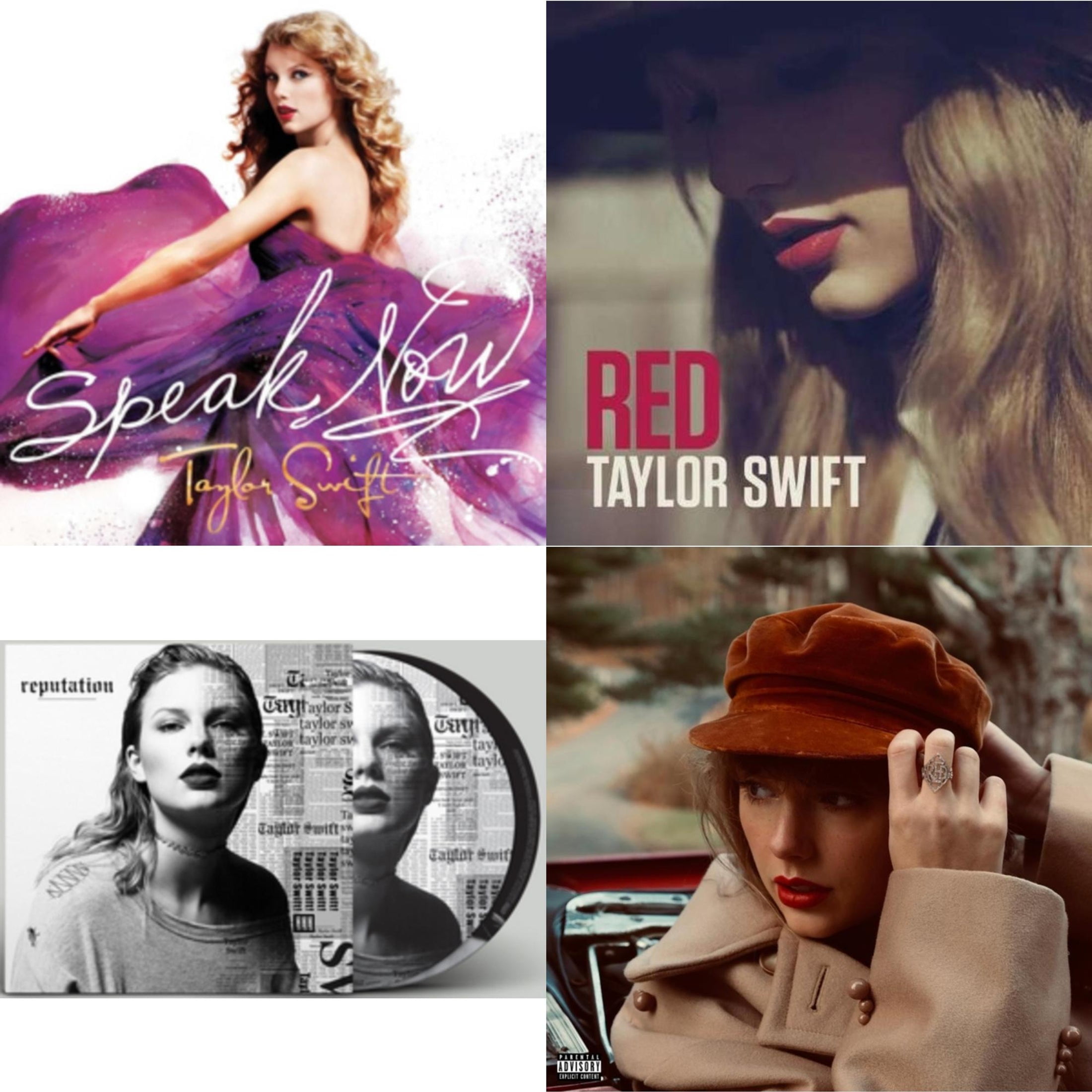 Speak Now & Red & Reputation (Picture Disc) & Red (Taylor's Version ...