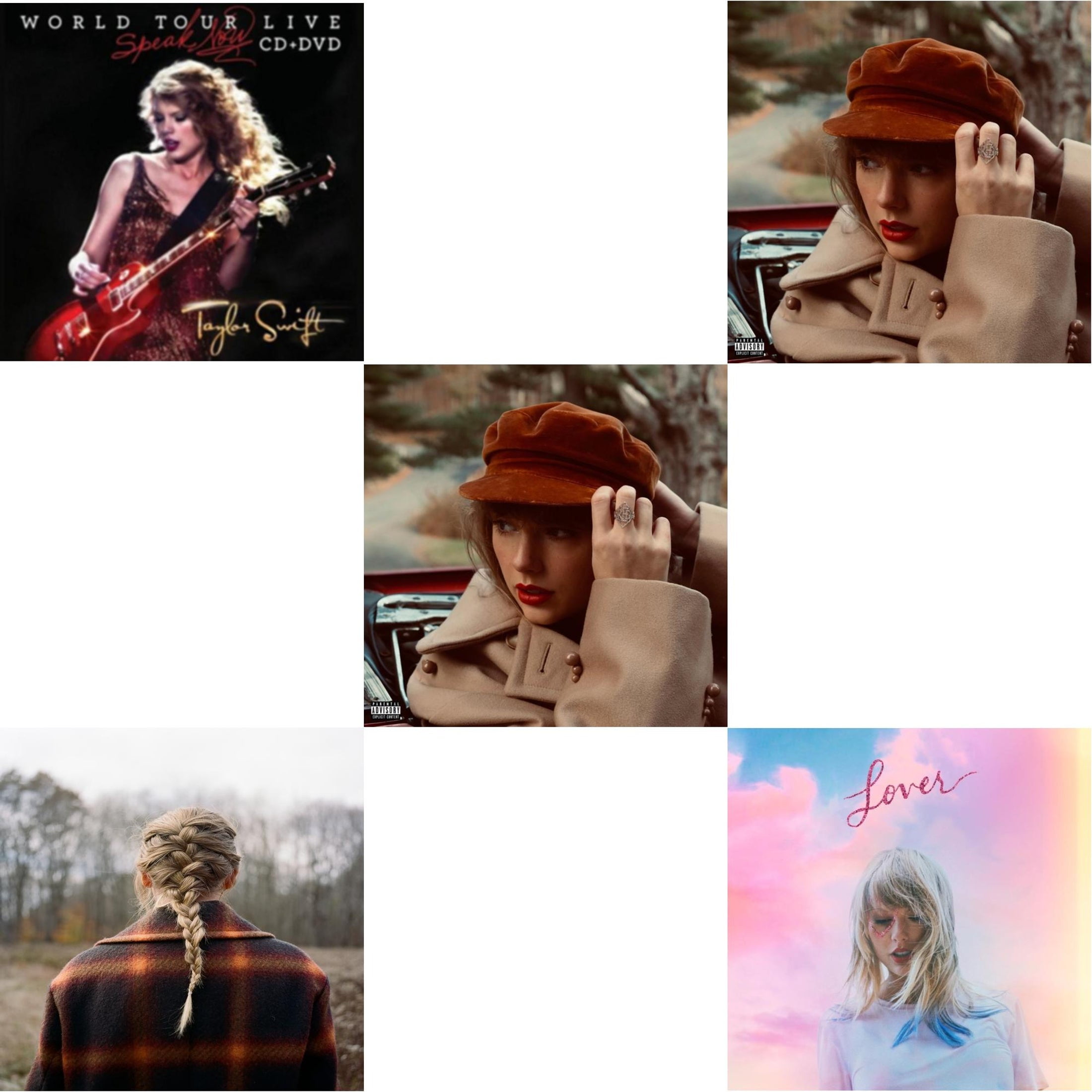 Speak Now World Tour Live (CD/DVD) & Evermore (X) & Red (Taylor's ...