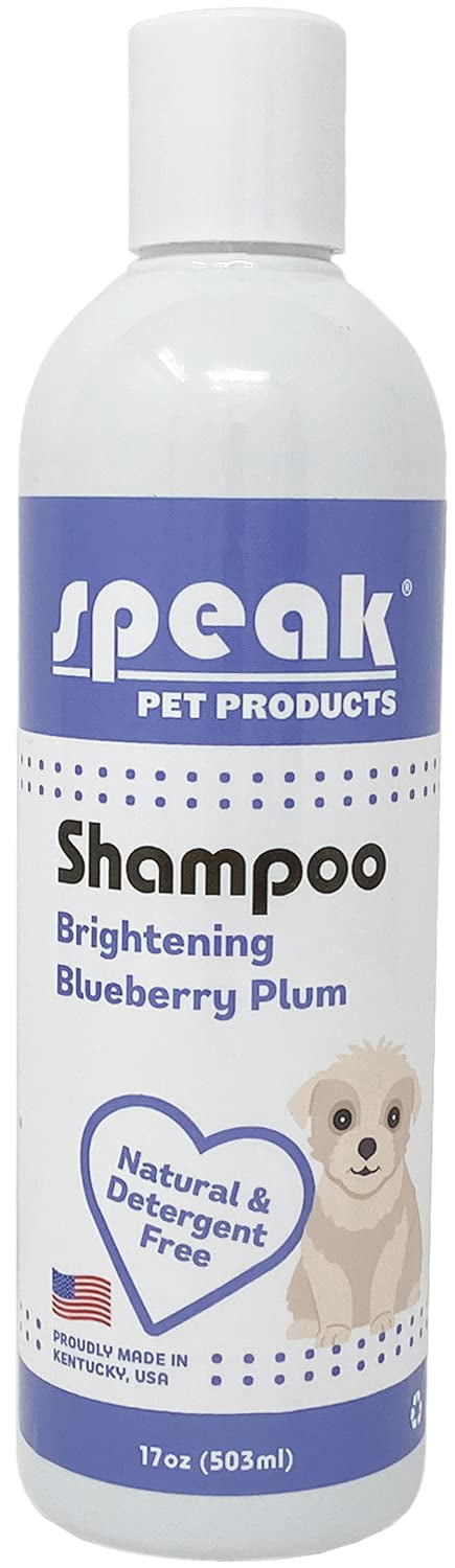 Speak Pet Products Brightening Dog Shampoo, Blueberry Plum, 17 Ounces ...