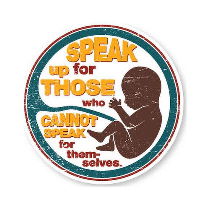 Speak UP Pro-Life Sticker - Walmart.com